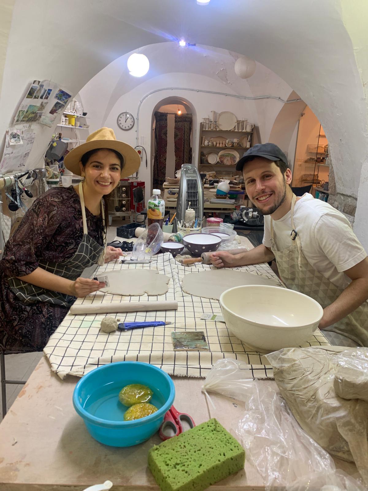 Couple's Clay Workshop at Kiyor Ceramics - Fun In Jerusalem